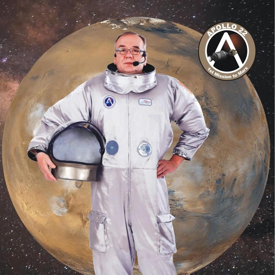 Am Freitag bekommen wir Besuch des Astronauten Peter Ghost ...